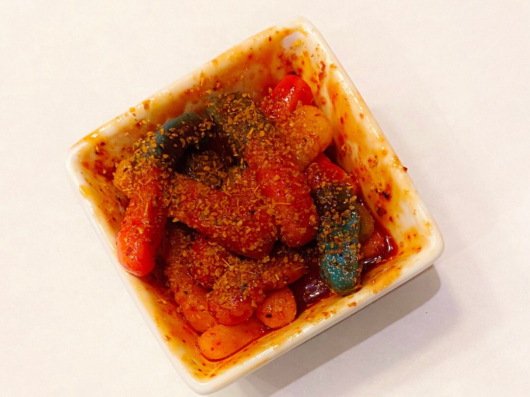 Spicy Worm Crawlers Sour Worms Chamoy Candy Mexican Candy Picosito - Etsy