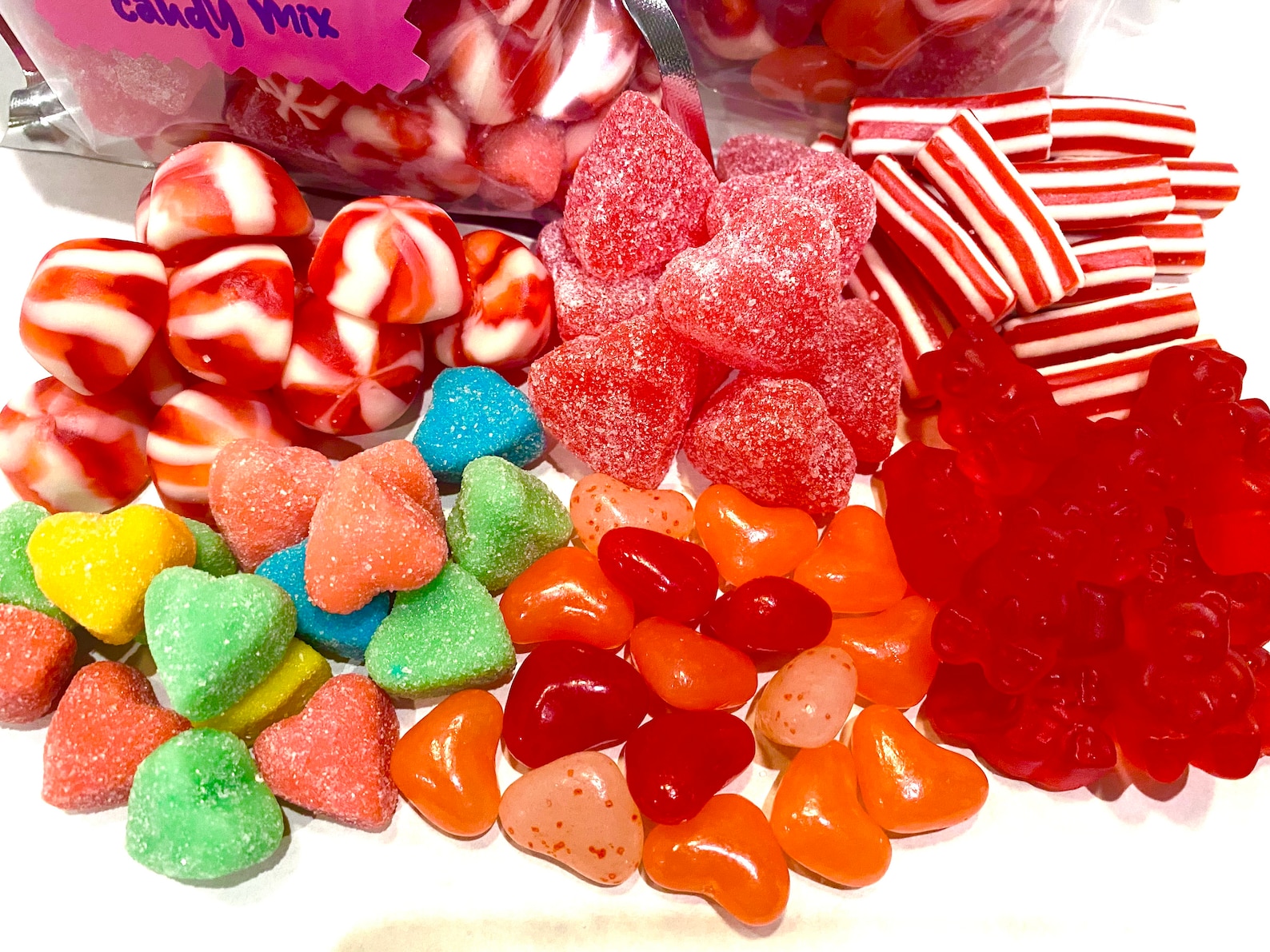 Red Gummy Candy Mix Heart Gummies Mix - Etsy