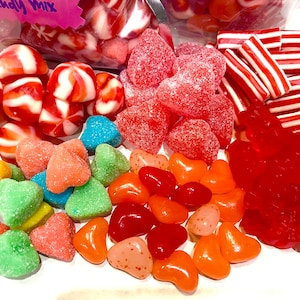 Red Gummy Candy Mix Heart Gummies Mix - Etsy