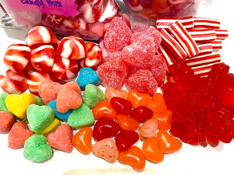 Red Gummy Candy Mix Heart Gummies Mix - Etsy