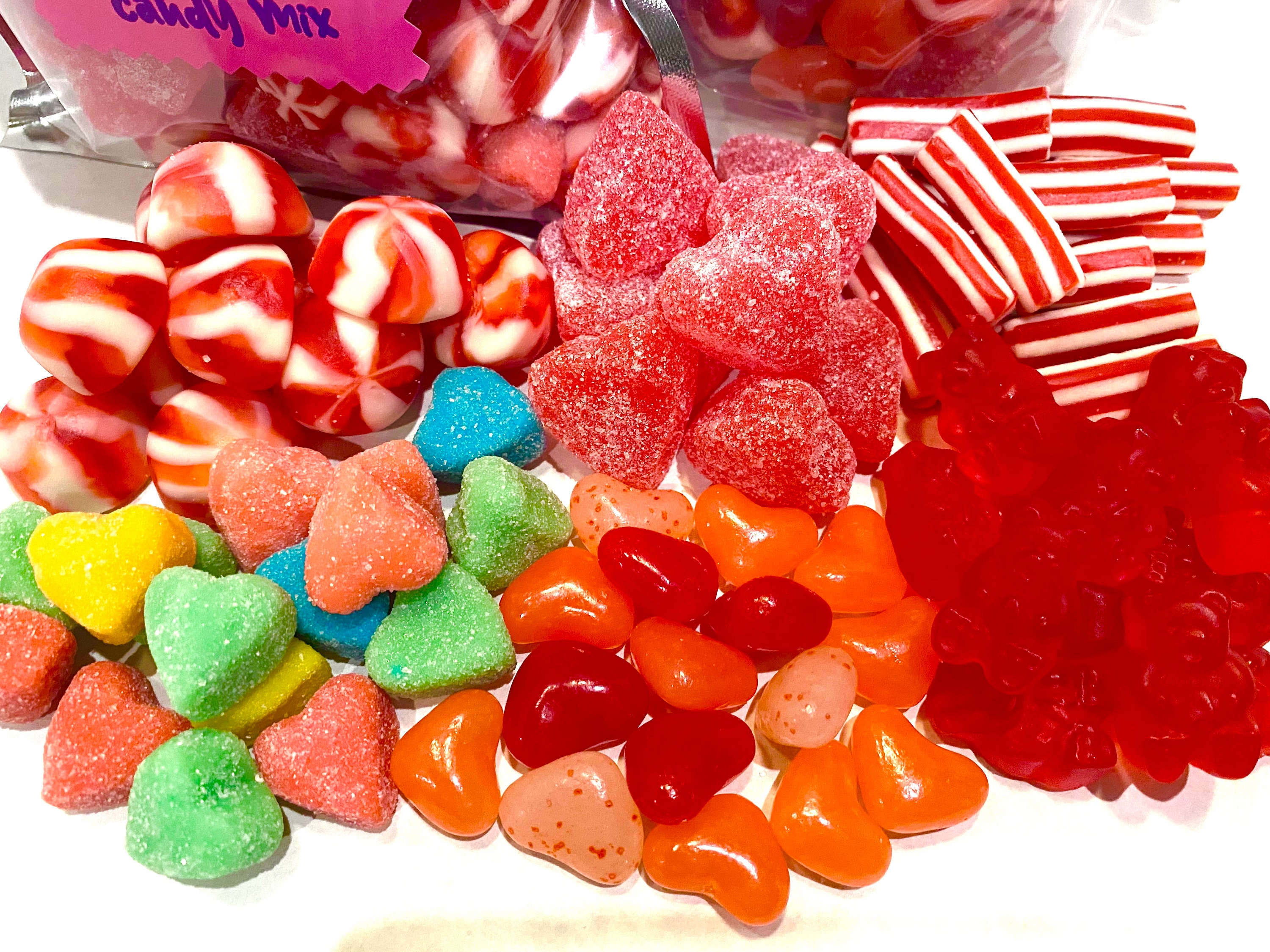 Red Gummy Candy Mix Heart Gummies Mix - Etsy