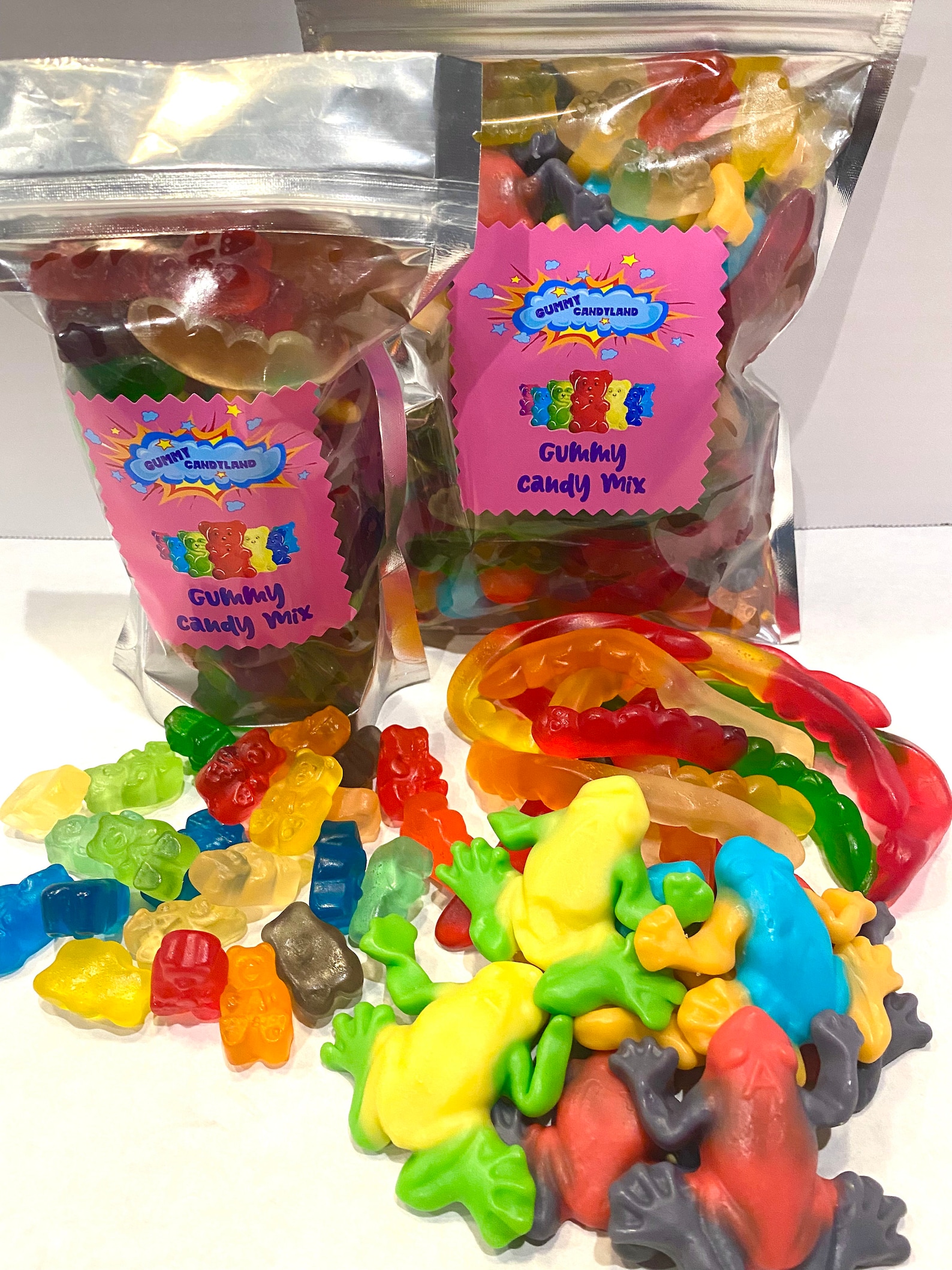 Gummy Frogs Worms Bears Candy Mix - Etsy