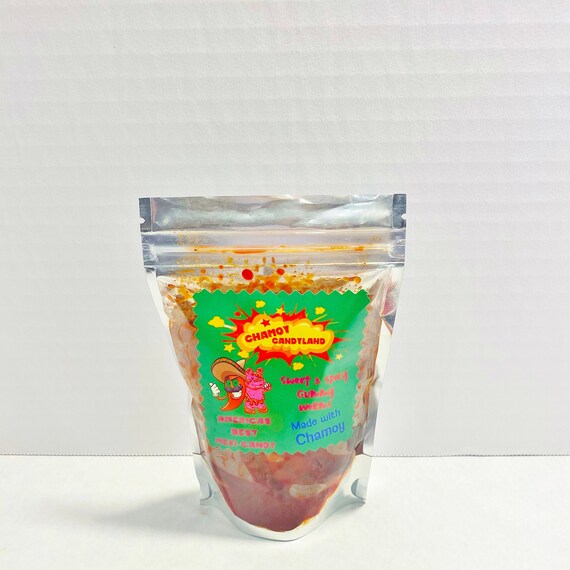 Spicy Gummy Worms Chamoy Candy Mexican Candy Picosito | Etsy