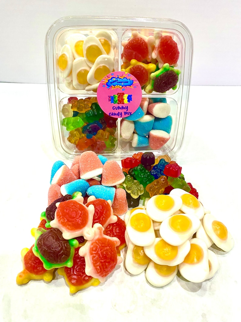 Gummy Platter Mix Gummy Eggs Gummy Jelly Filled Turtles Gummy Bears ...