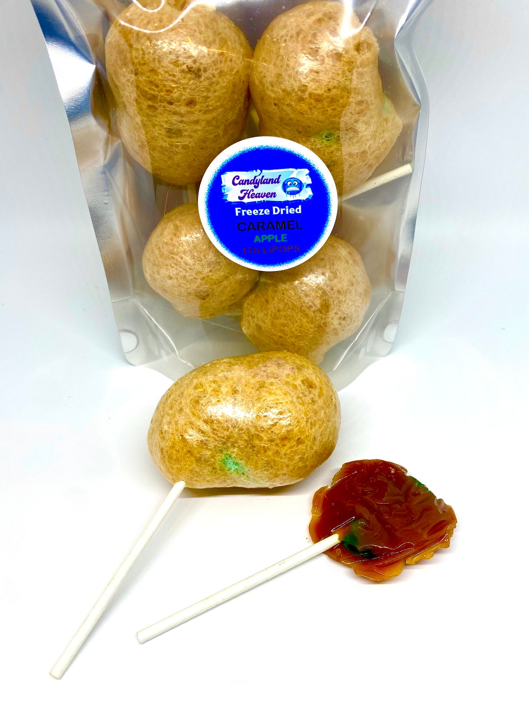 Astronaut Candy Freeze Dried Candy Caramel Apple Lollipops Candy Apples ...
