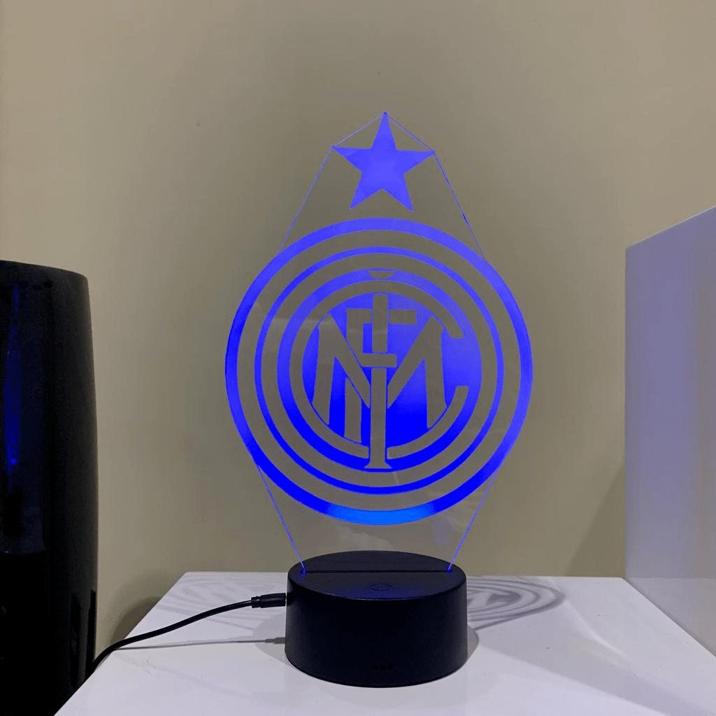 Inter Milan LED Lamp 16 Light Colors UEFA Champions League | Etsy