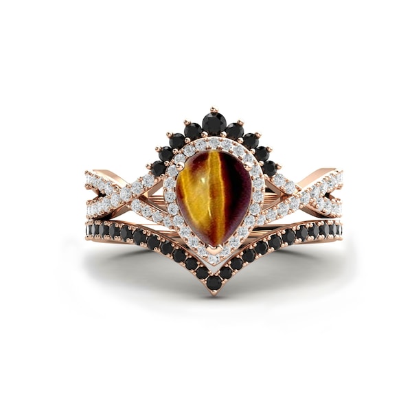 Tiger Eye Ring - Etsy