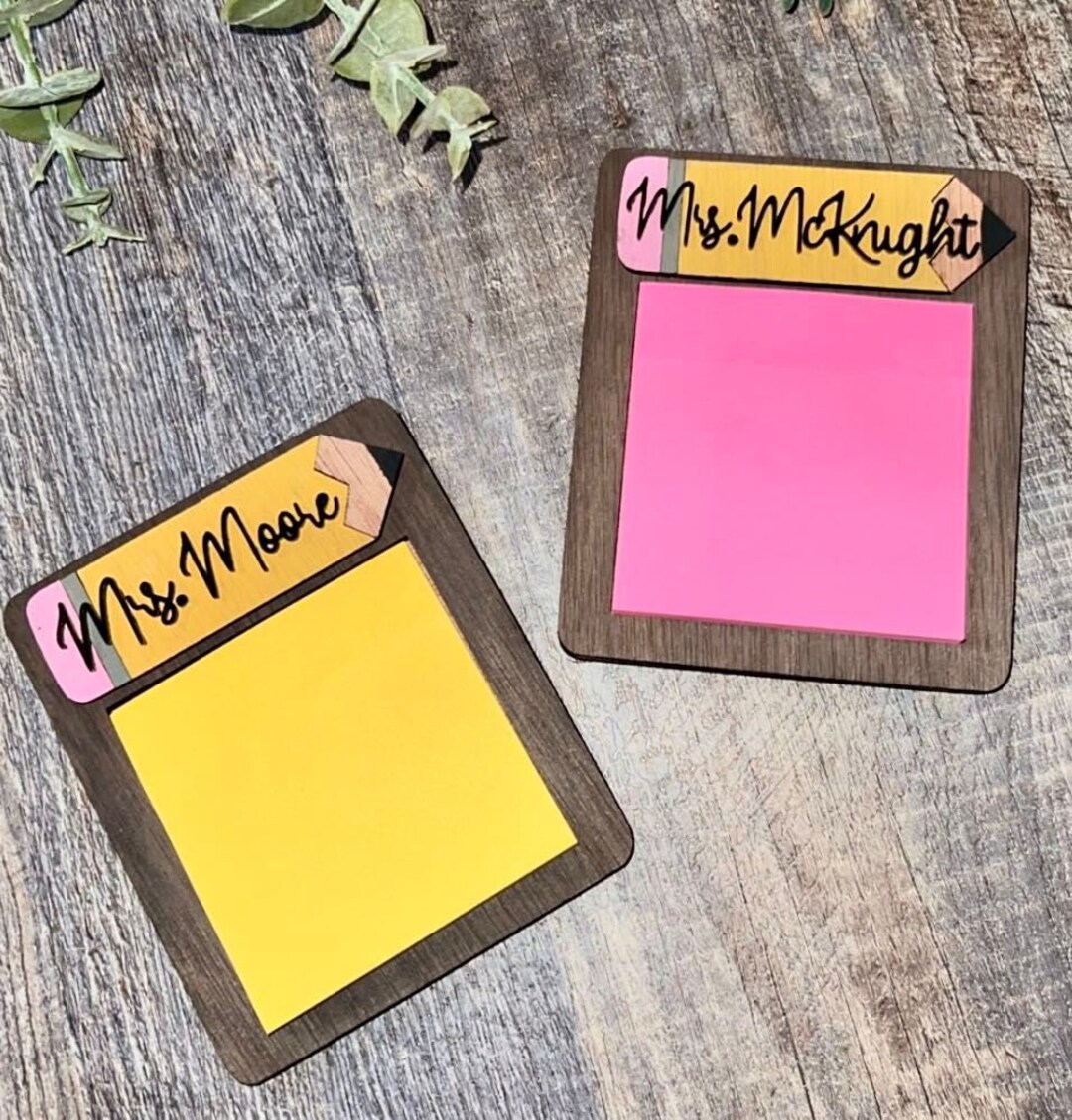 Teacher Sticky Note Holder SVG *DIGITAL FILE* - Etsy