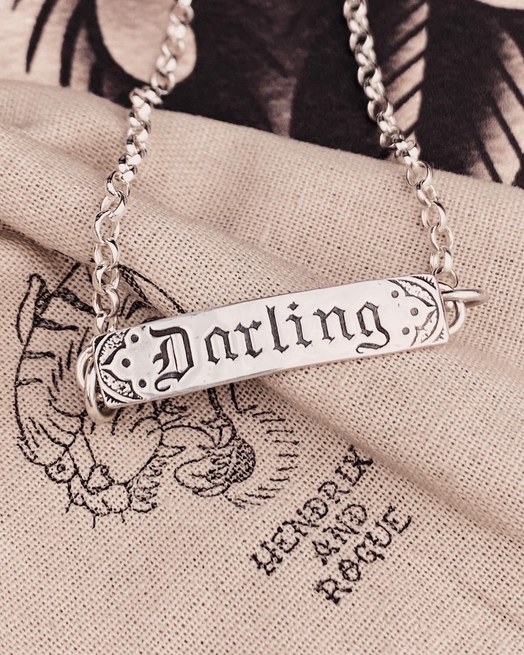 Old English Darling Chain Necklace, Valentine's Gift to My Soulmate. - Etsy