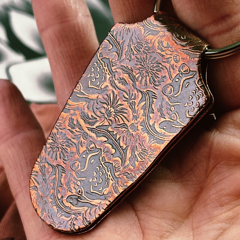 Copper Keyring - Etsy UK