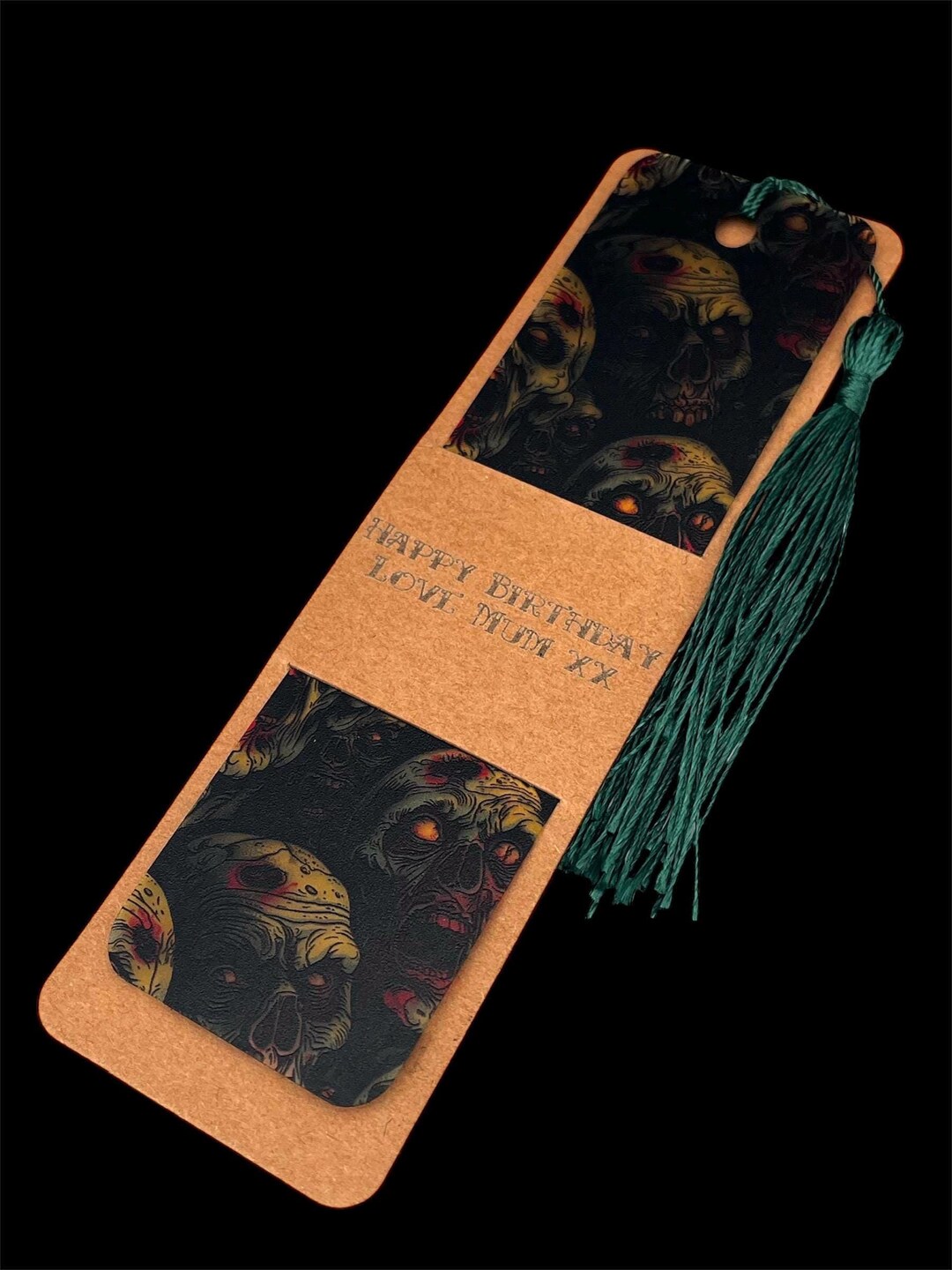 Zombie Flexible Acrylic Bookmark Gift With Personalised Sleeve. Custom ...