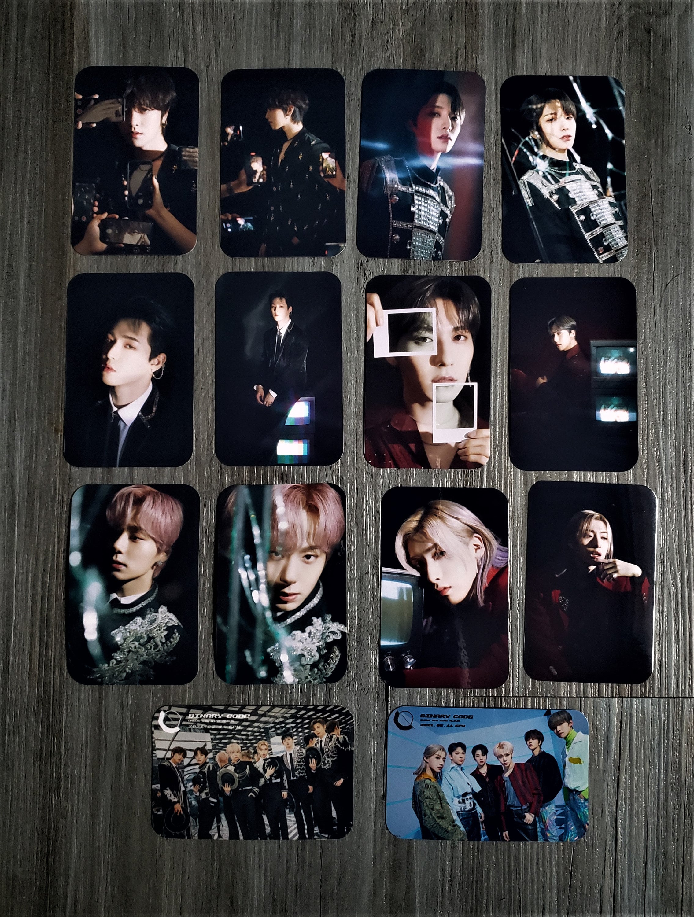 ONEUS 'black Mirror' binary Code Photocards | Etsy