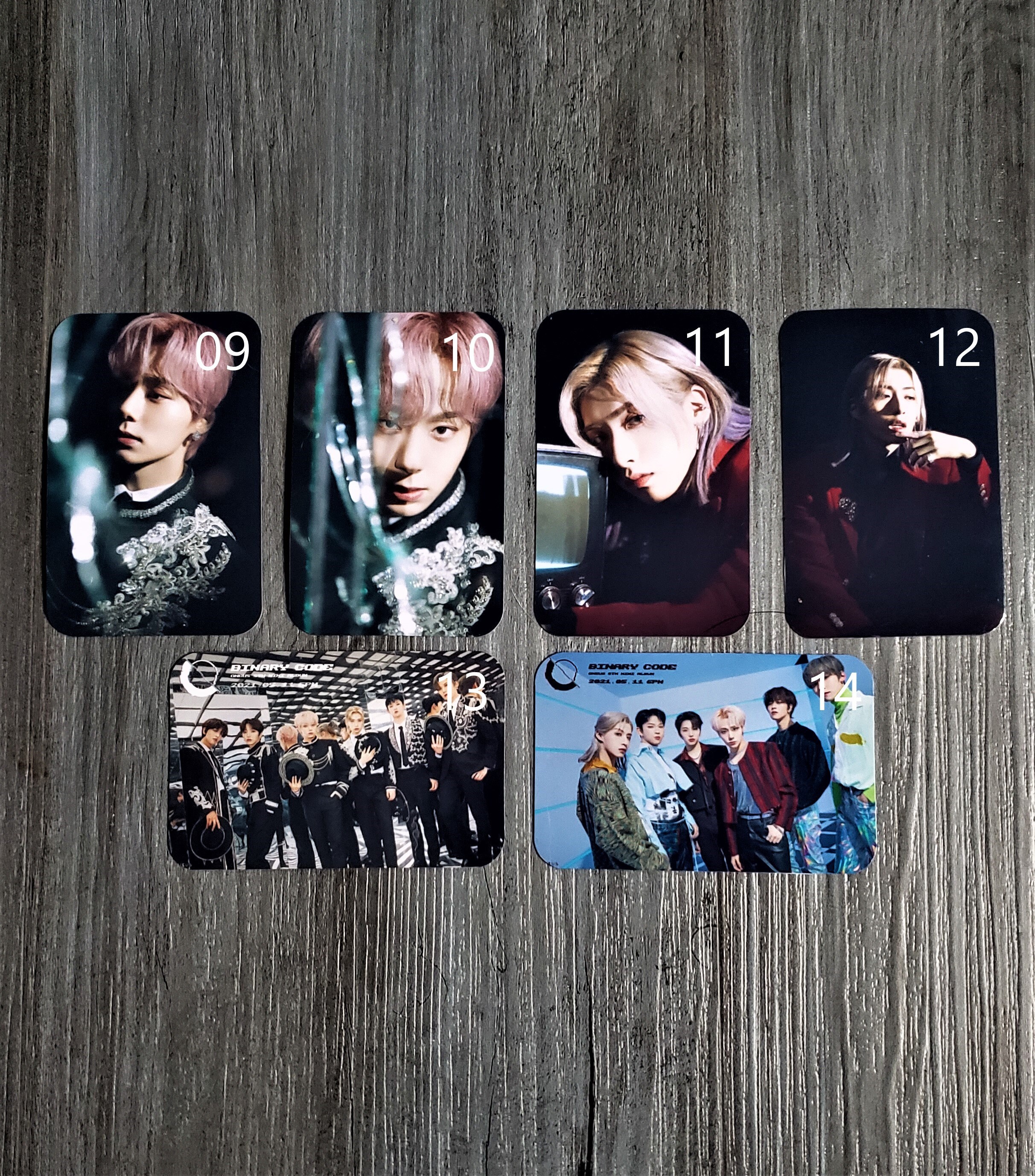 ONEUS 'black Mirror' binary Code Photocards | Etsy