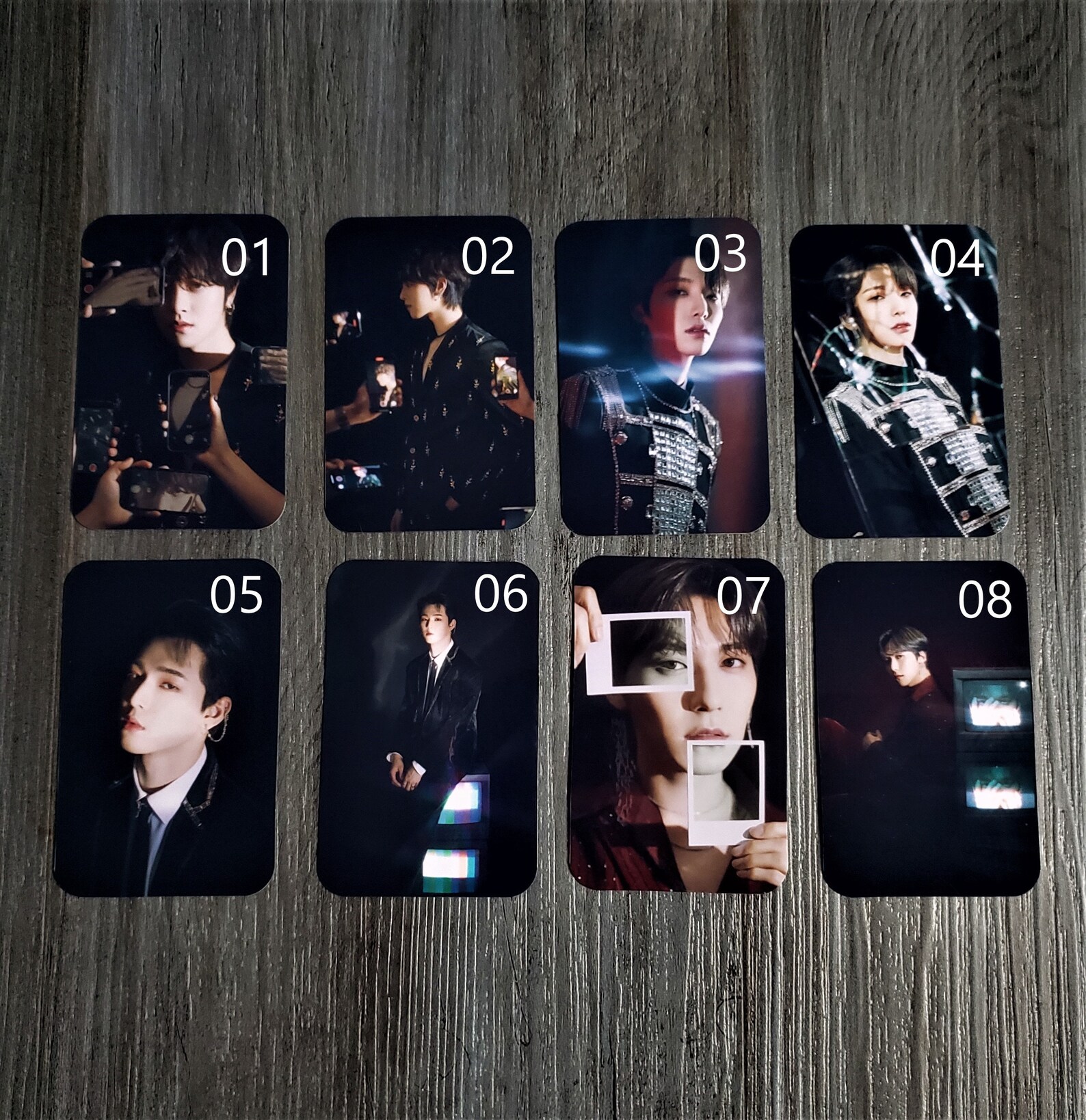 ONEUS 'black Mirror' binary Code Photocards - Etsy
