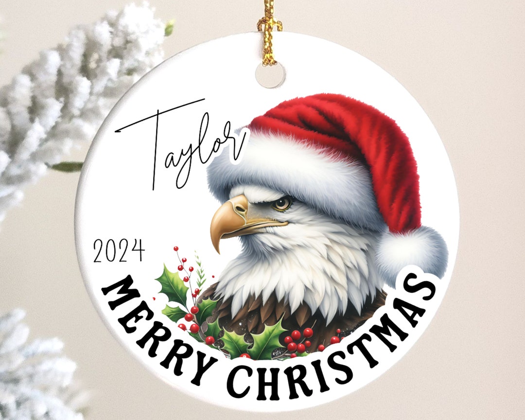Bald Eagle Custom Christmas Ornament of Eagle Personalized Gift ...