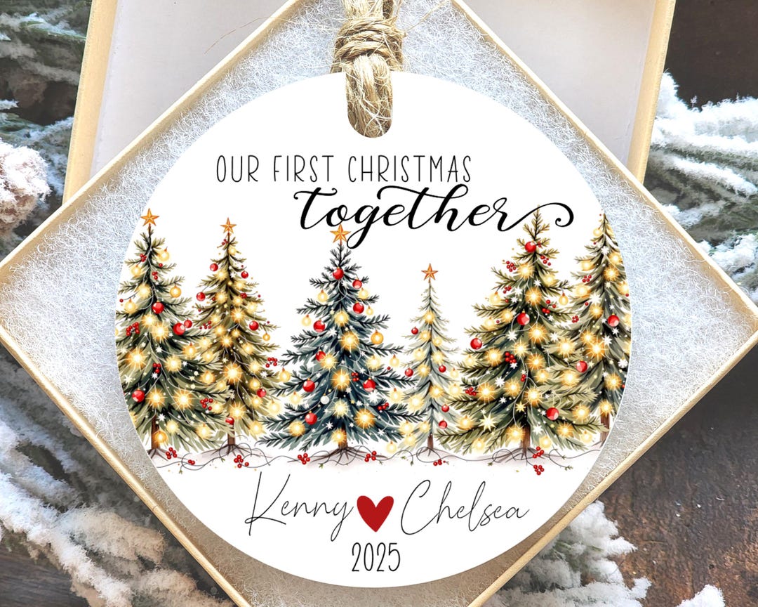 Couple 1st Xmas Together, Our First Christmas Together Ornament, Moved ...