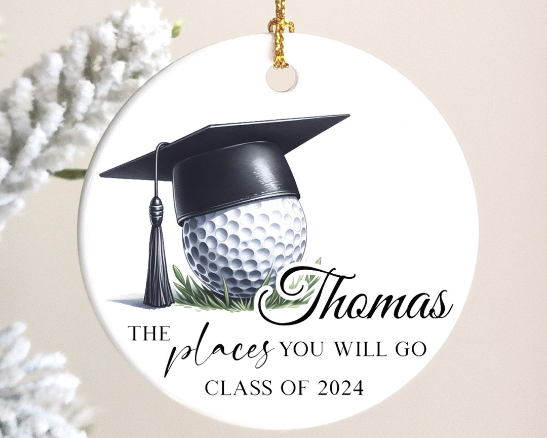 Personalized Graduation Christmas Ornament, Golf, Golfer, Sport ...