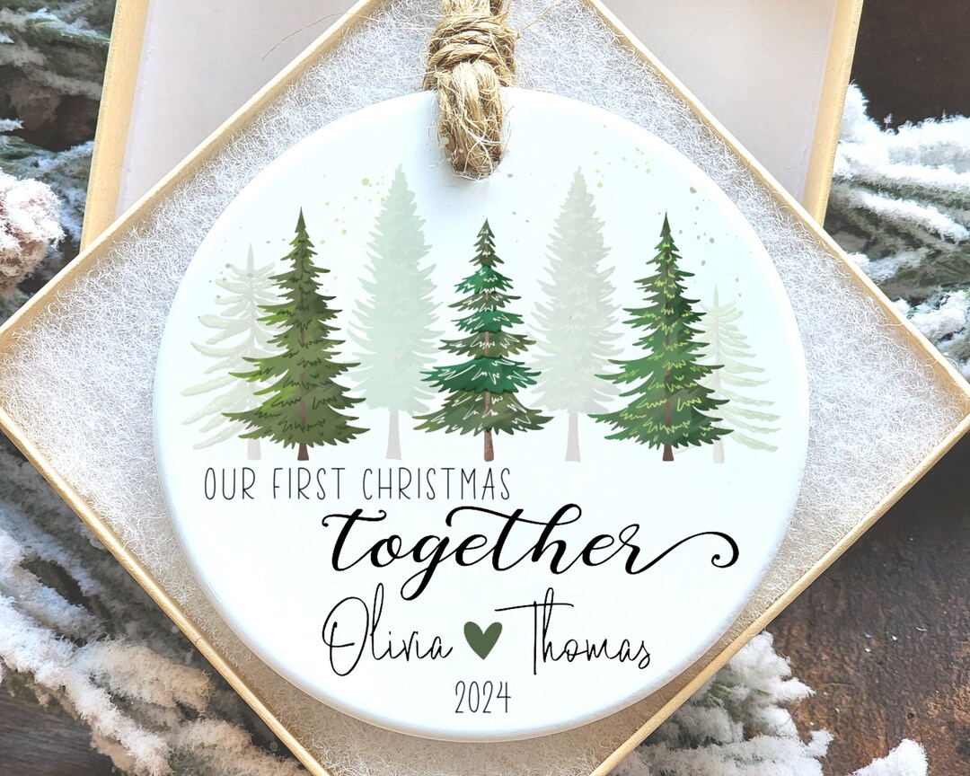 Our First Christmas Together Ornament, 1st Xmas Together, New Couple ...