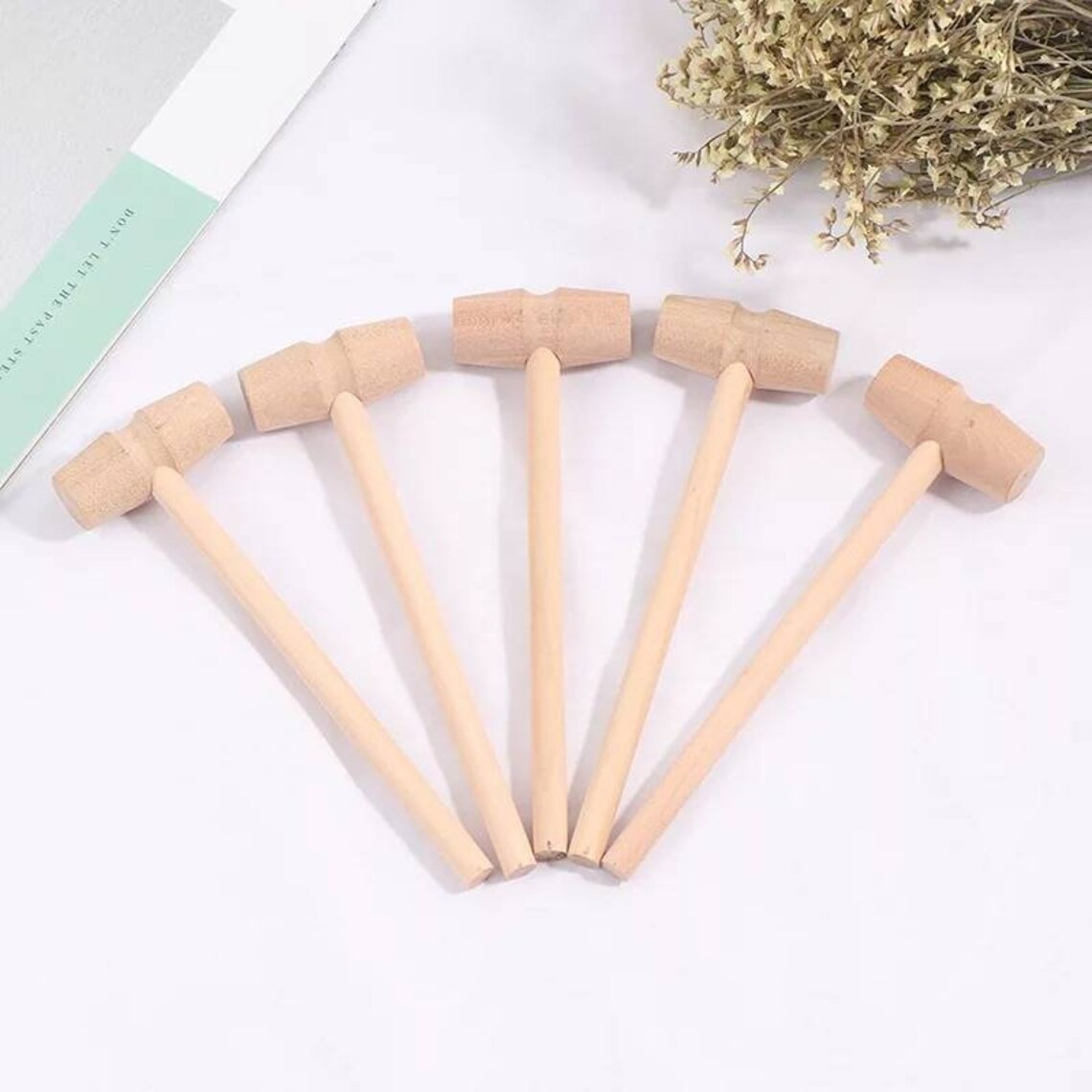 10X Mini wooden chocolate hammers cake smash geo heart smash | Etsy