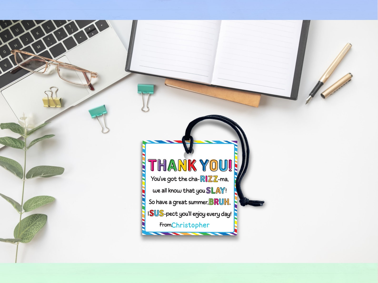 Funny Teacher Appreciation Thank You Tags, Printable Gift Tags ...