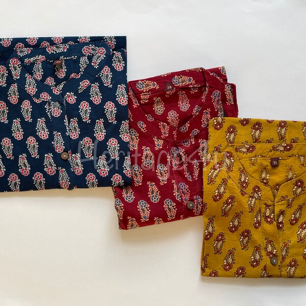 Block Print Tunic Short Dress - Etsy