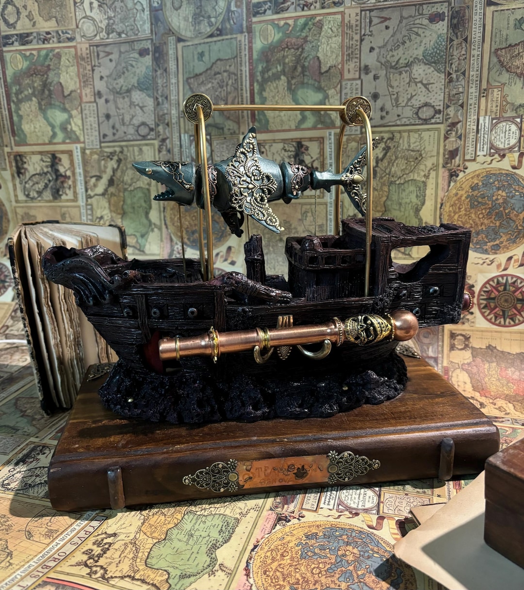 Automata Steampunk Shark With Fountain Pen - Etsy