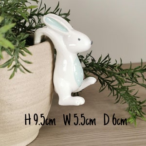White Rabbit Plant Pot Hanger - Etsy UK