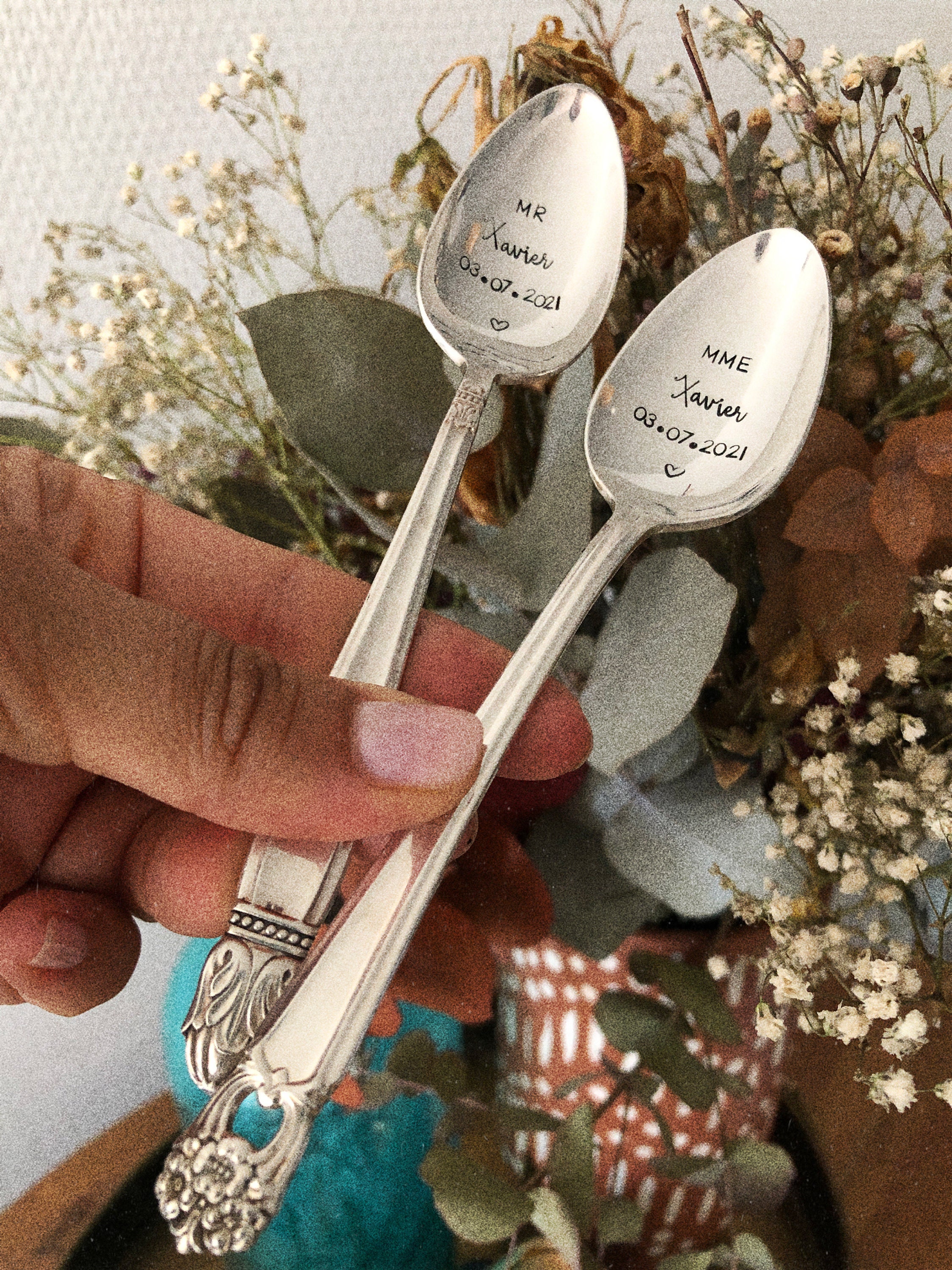 Small Vintage Silver Spoon Old Personalized Engraved by - Etsy UK