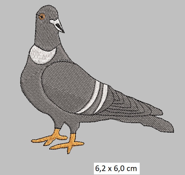Digitale Stickdatei Taube Pigeon - Etsy 日本