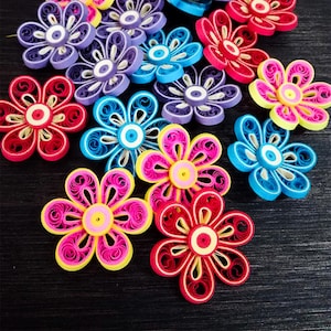 Handmade Paper Quilling Flowers Set of 100pcs, 60pcs, 40pcs & 20pcs - Etsy