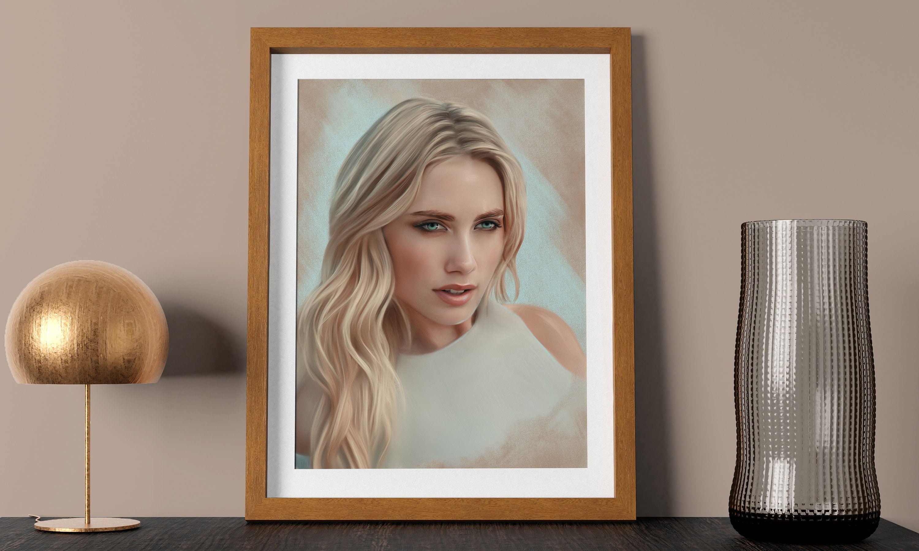 Realistic Portrait, Custom Digital Portrait, Portrait From Photo ...