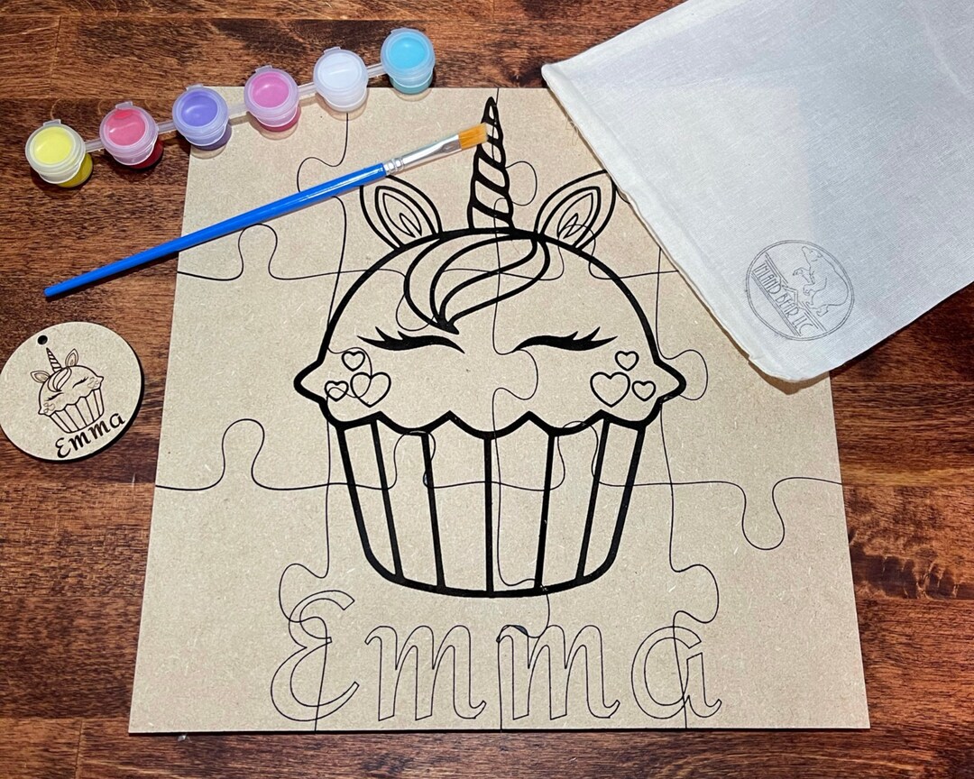 DIY Puzzle Kit, DIY Kids, Personalized Puzzle, DYI Box, Diy Paint Kids ...