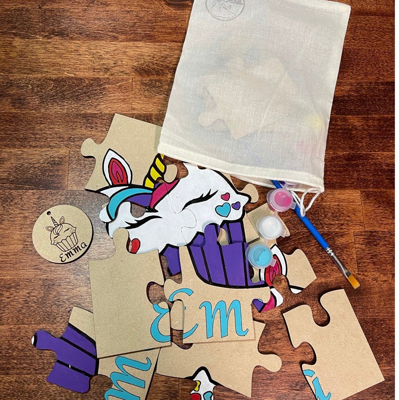 DIY Puzzle Kit, DIY Kids, Personalized Puzzle, DYI Box, Diy Paint Kids ...