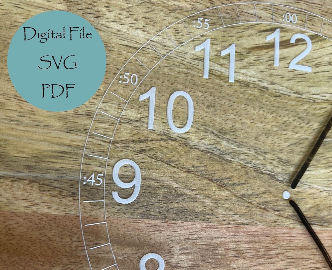 Learn to Tell Time - Digital Clock Template - Etsy