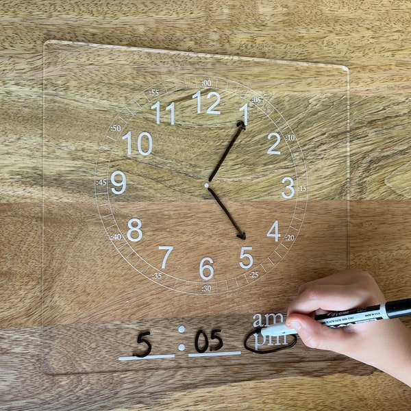 Acrylic Clock - Etsy