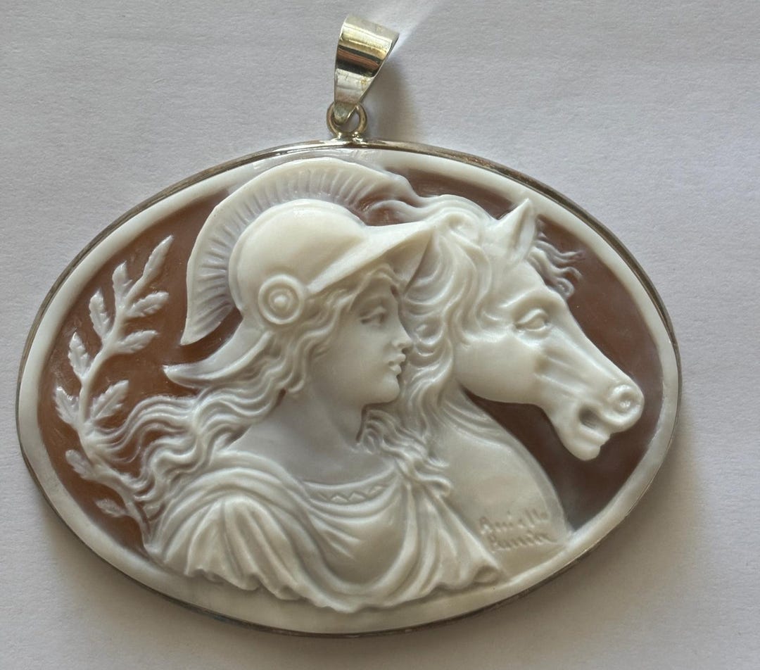 Shell Cameo athena 60 Mm - Etsy