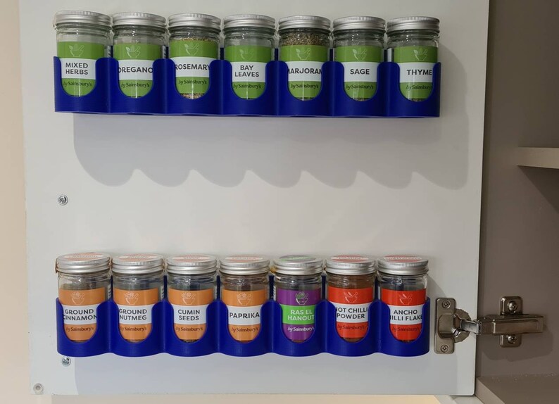 Custom Spice Racks Wall or Door Mounted to Fit - Etsy