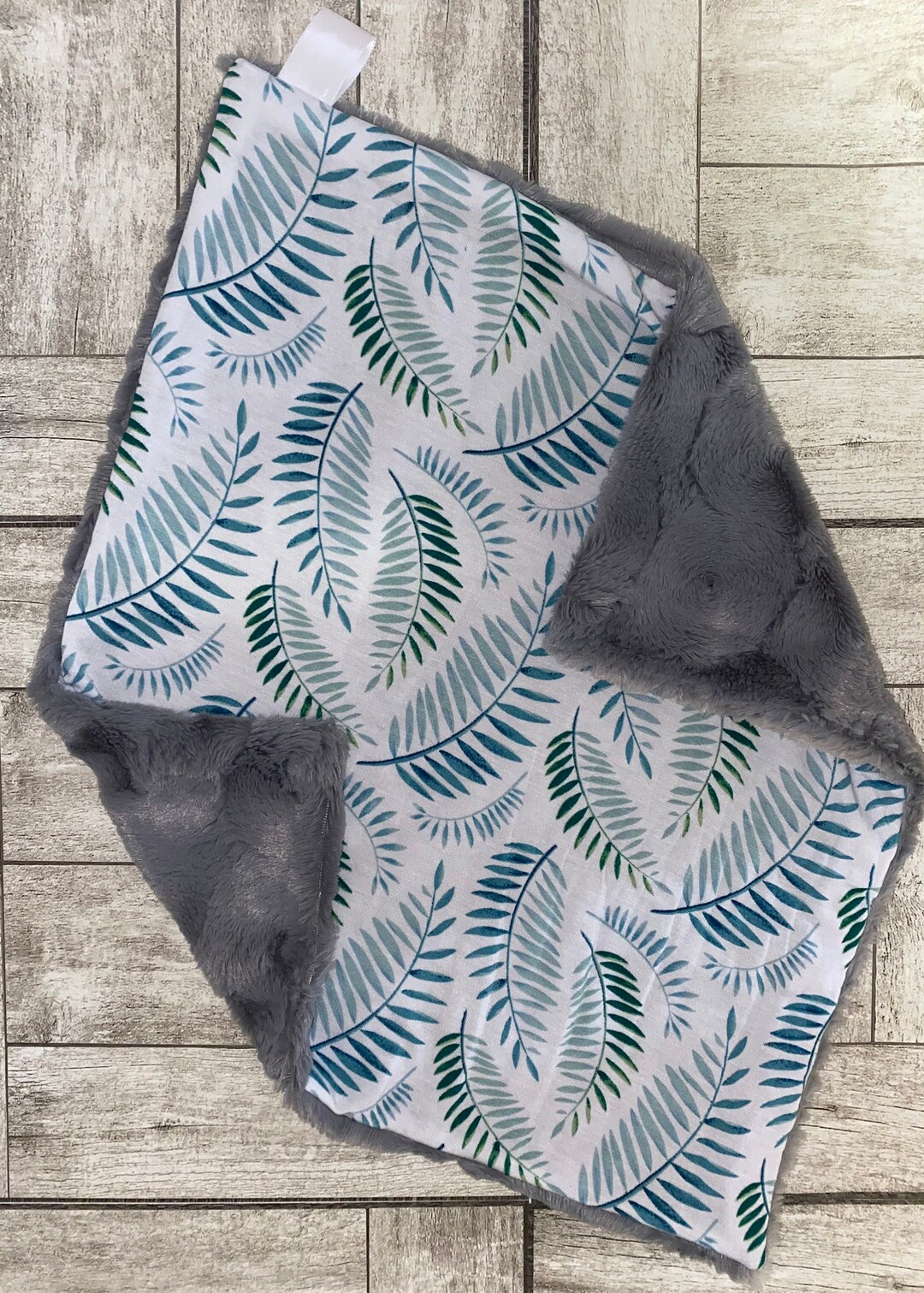 Boho Baby Lovey With Palm Leaves, Baby Shower Gift, Cuddle Baby Lovey ...