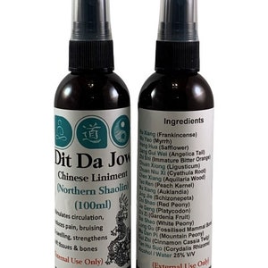 Dit Da Jow Liniment (northern Shaolin) 100ml With Atomiser Spray - Etsy