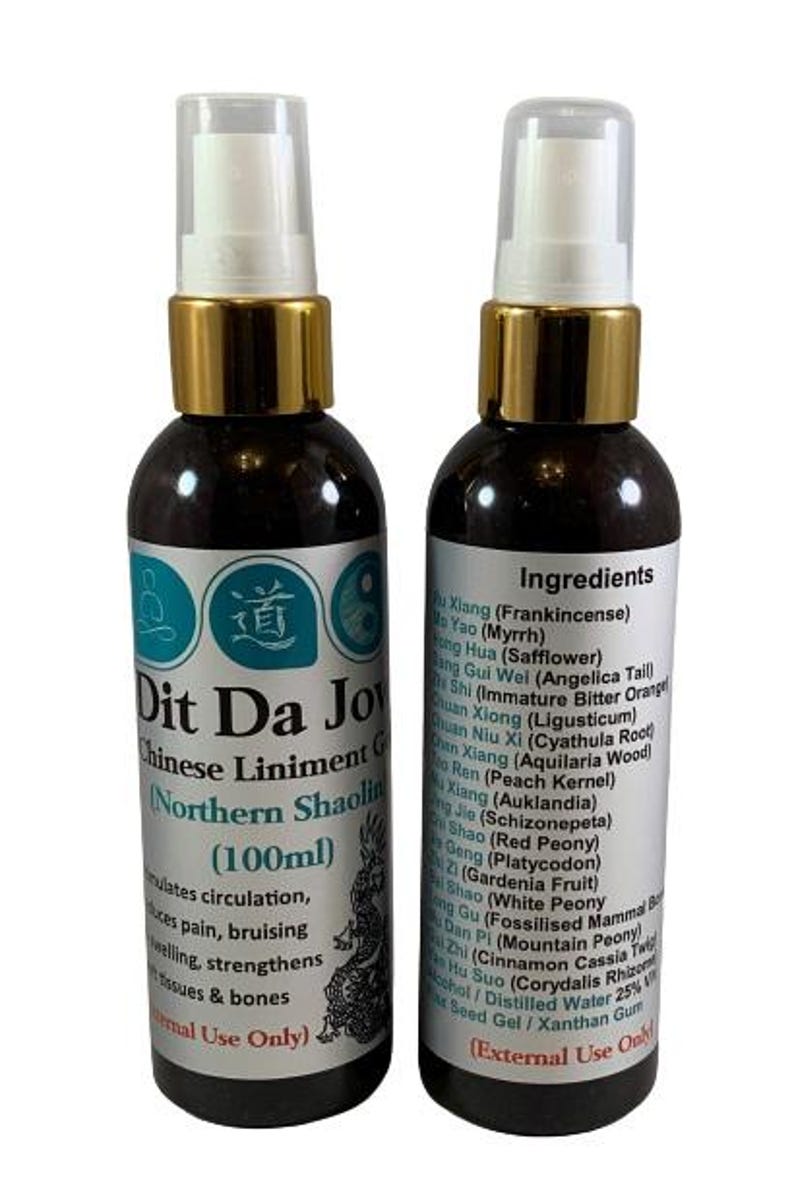 Dit Da Jow Liniment Gel (northern Shaolin) 100ml With Lotion Pump - Etsy