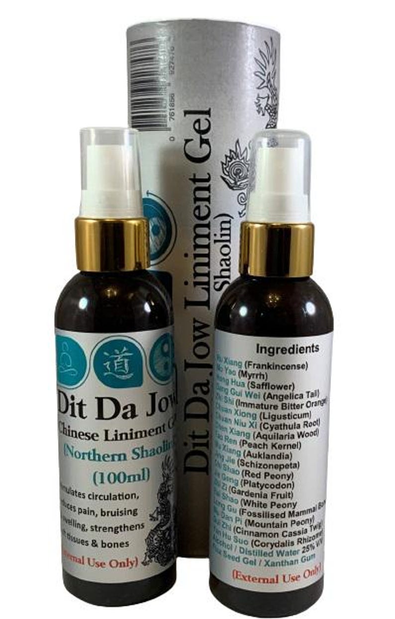 Dit Da Jow Liniment Gel (northern Shaolin) 100ml With Lotion Pump - Etsy