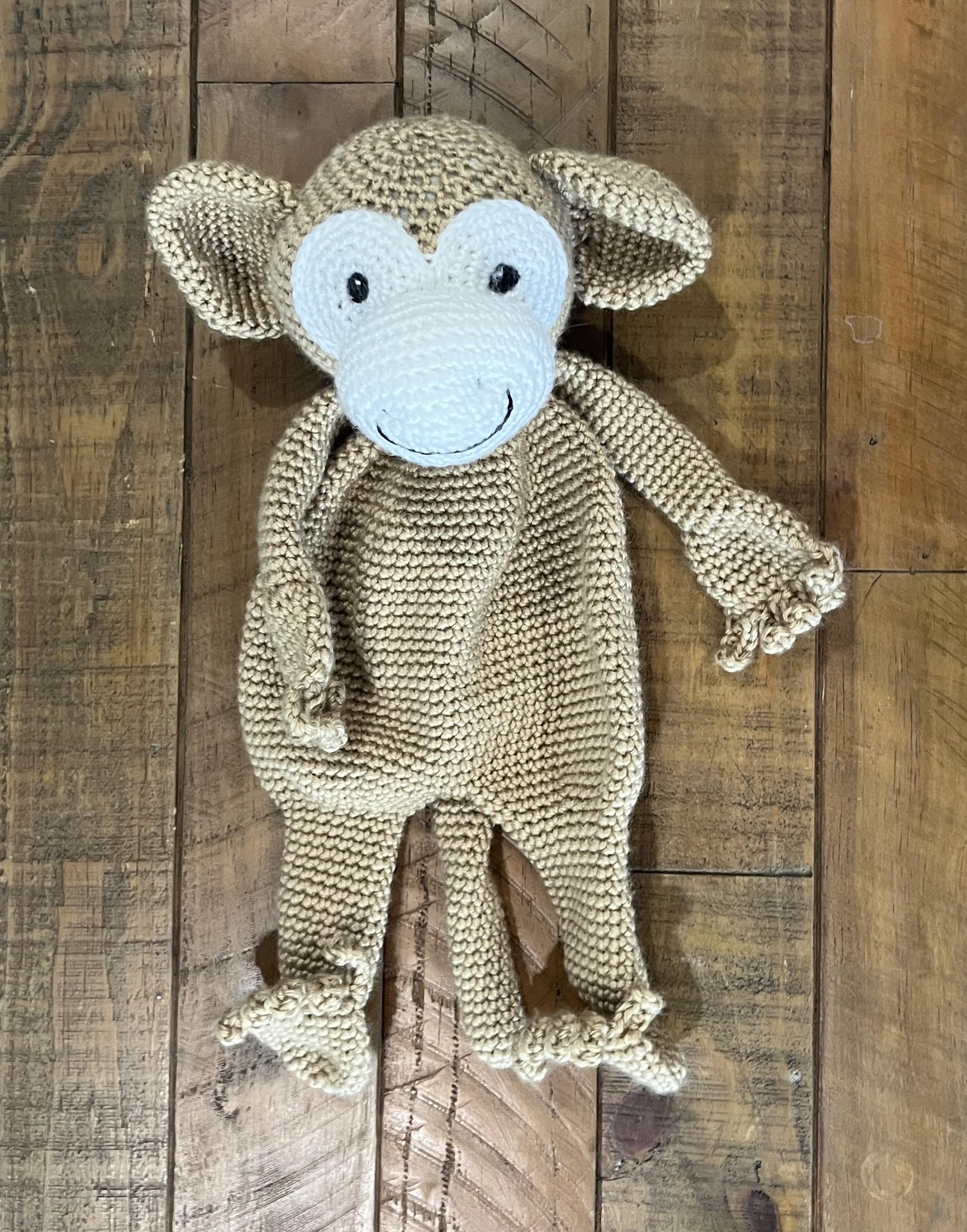 Snuggler Monkey Crochet Pattern – Plush Toy Lovey – 2 Sizes – Dreamy ...
