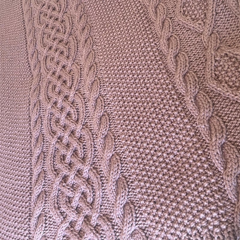 Cable Knit Throw - Etsy