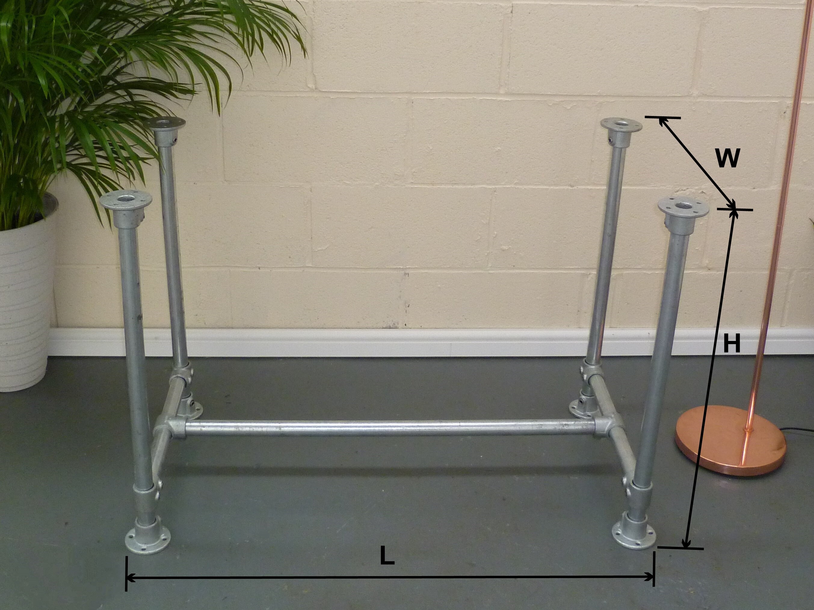 Urban Scaffold Table for Inside or Out 70cm High 58cm Front to Back ...