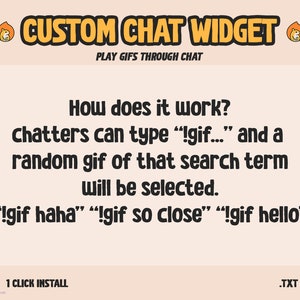 GIF Meme Twitch Widget / Twitch Chat Widget / Chat Commands / Custom ...