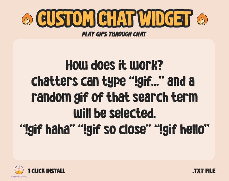 GIF Meme Twitch Widget / Twitch Chat Widget / Chat Commands / Custom ...