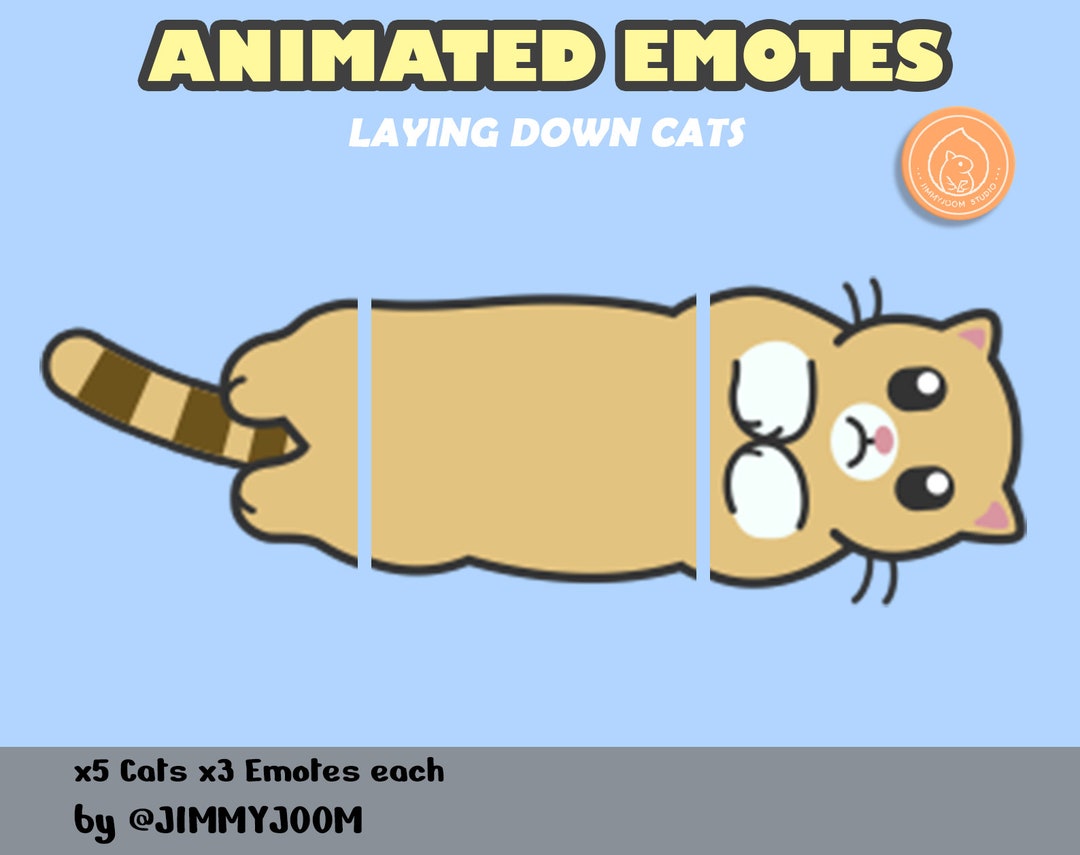 ANIMATED Cat Emote Pack / Animated Emotes for Twitch Discord ...