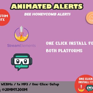ANIMATED Baby Bee Alerts / Twitch Alerts / Live Streaming Alert Pack ...