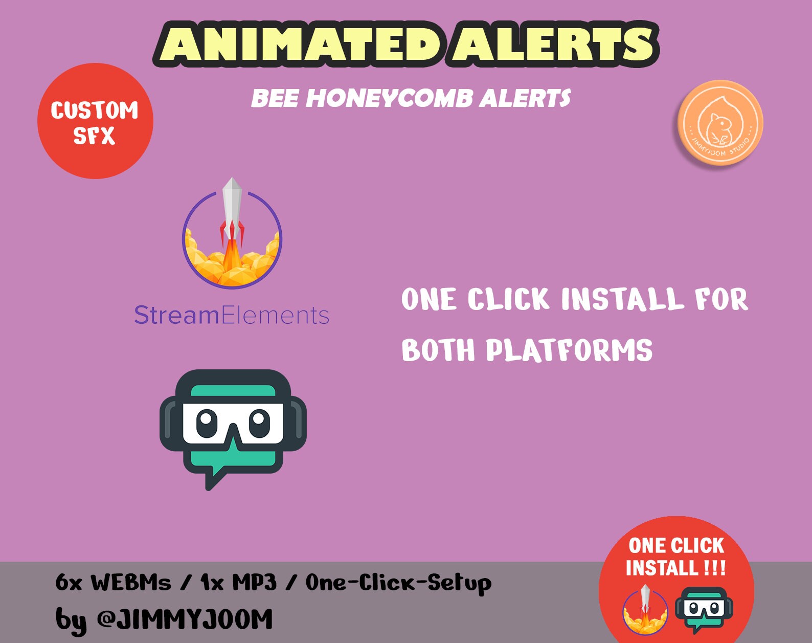 ANIMATED Baby Bee Alerts / Twitch Alerts / Live Streaming Alert Pack ...