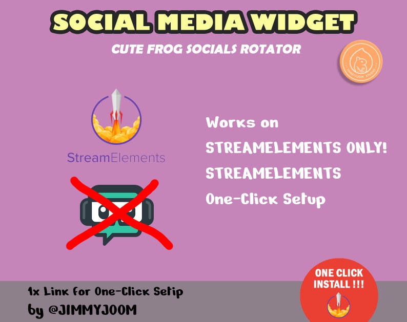 Streamelements Custom Frog Widget / Animated Social Media Rotator ...